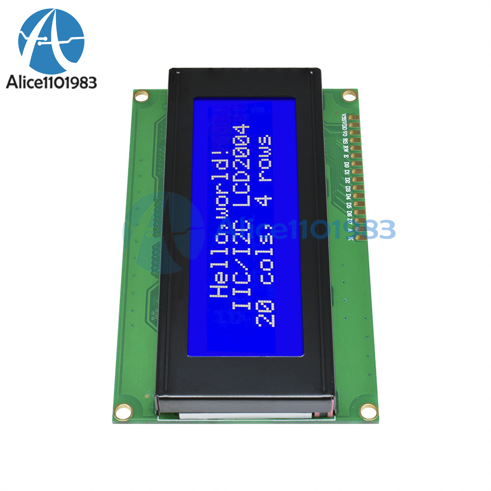 2004 204 20x4 Character LCD Display Module HD44780 Controller Blue ...