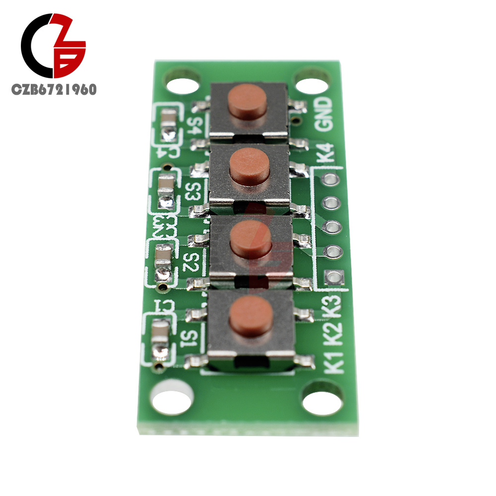 5pin 1x4 4 Keys Button Keypad Keyboard Breadboard Module Diy For Arduino Ebay