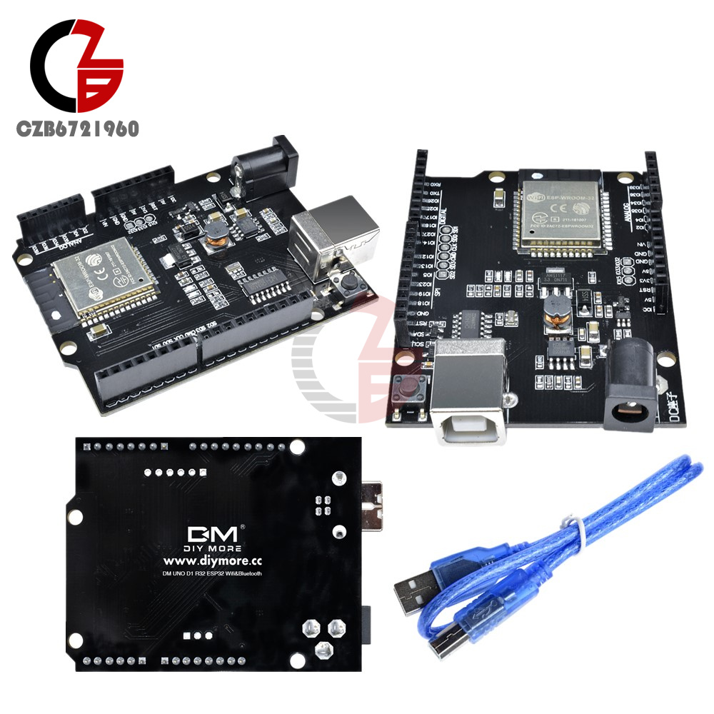 ESP32 WiFi+Bluetooth+UNO WeMos D1 R32 4MB Flash CH340 Board w/Cable for ...