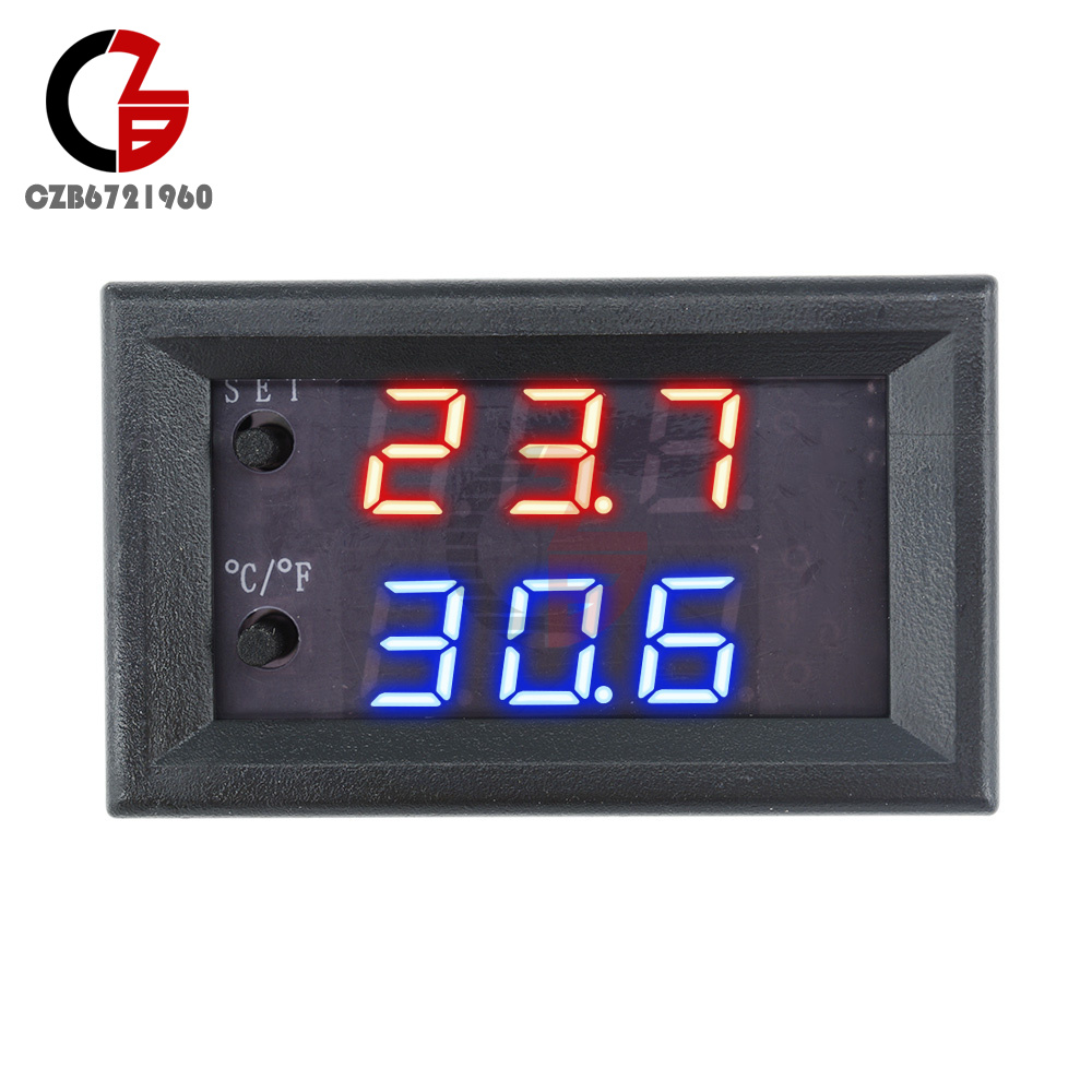 W1209WK W1209 Digital 12V Thermostat Temperature Controller w/ NTC ...