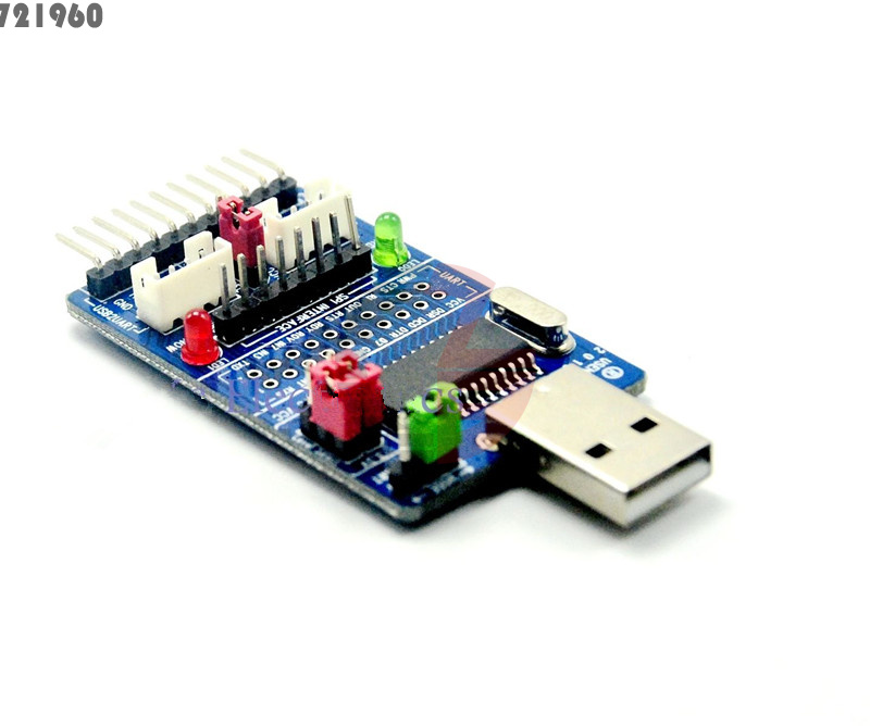 ALL IN 1 Multifunction USB to SPI/I2C/IIC/UART/TTL/ISP Serial Adapter ...