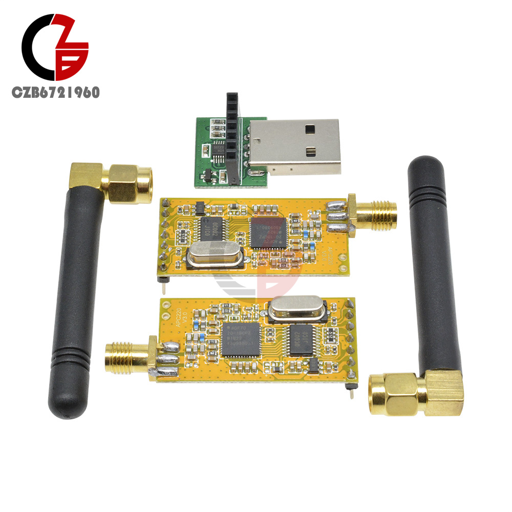 Apc220 Wireless Rf Serial Data Module With Antenna Usb Converter Abs