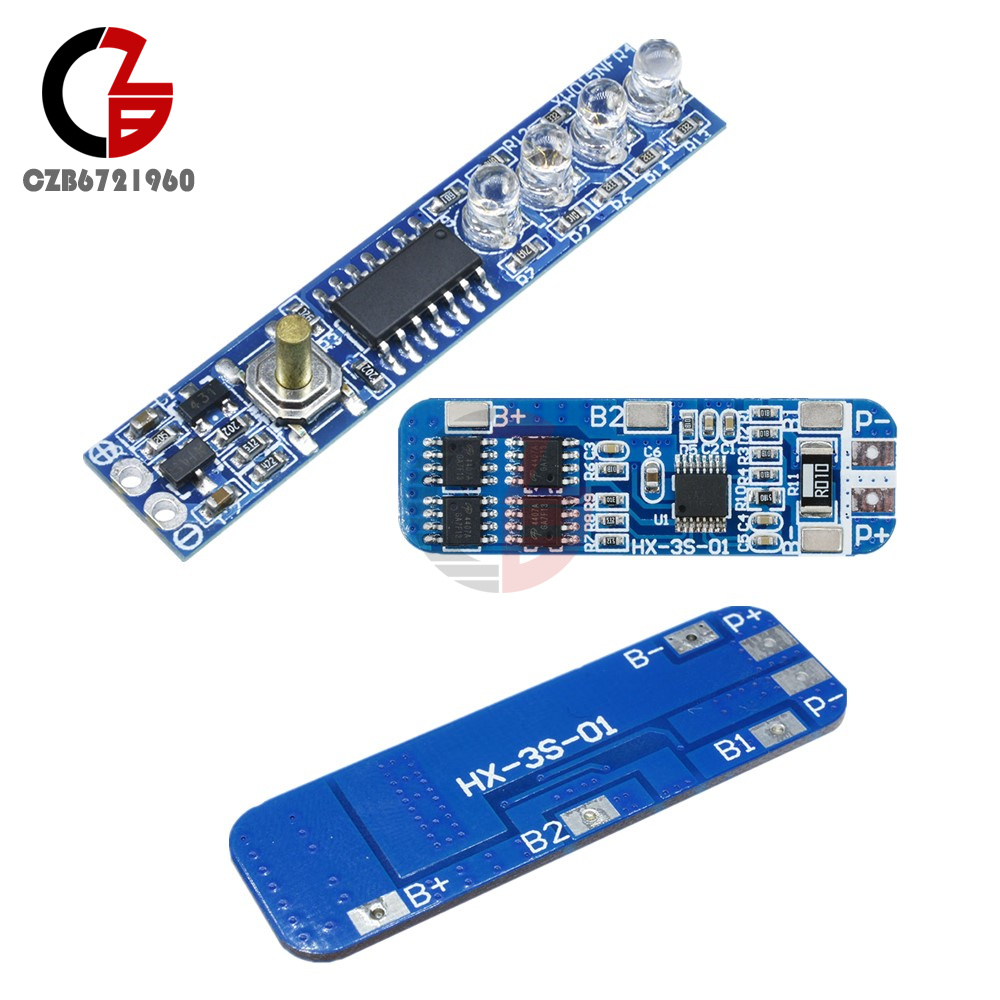 12V 10A 18650 3S BMS Charger Li-ion Lithium Battery Protection Board HX ...
