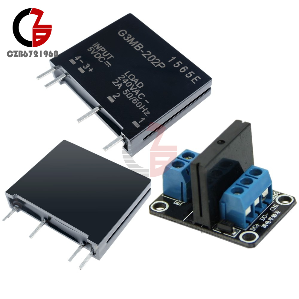 G3MB-202P 5V 1-Channel SSR Solid State Relay Fuse Module Input 5V DC ...