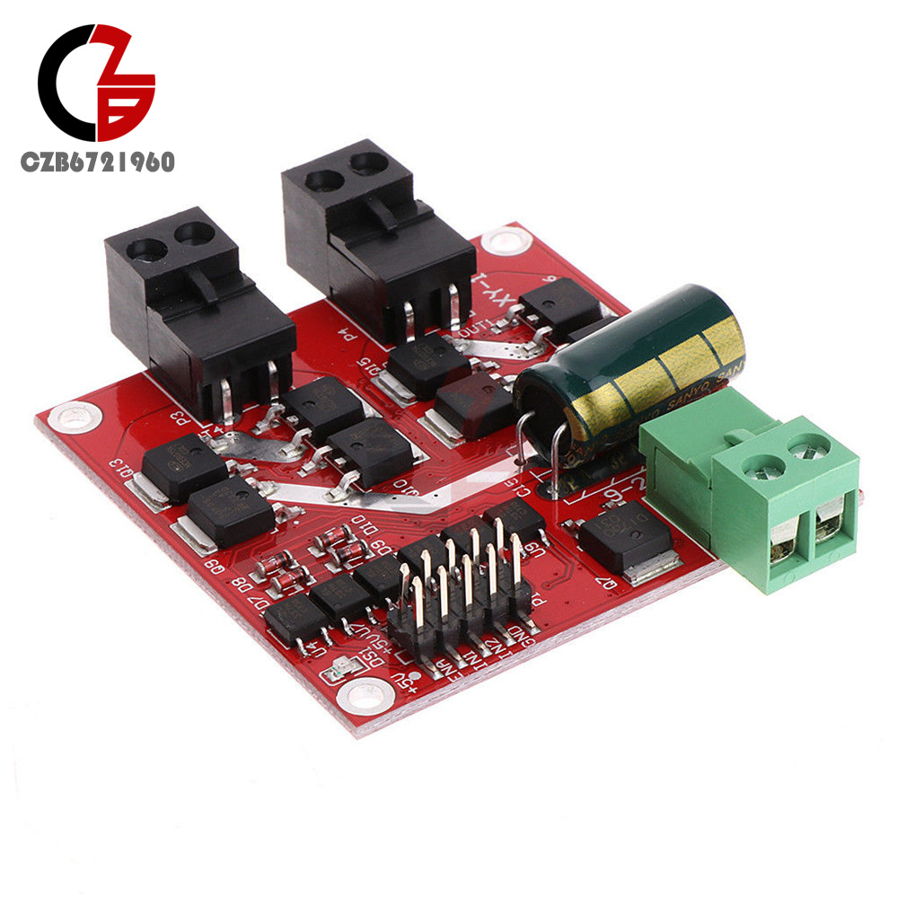 Dual DC Motor Drive Module 7A 160W 12V/24V PWM H-bridge L298 Logic ...