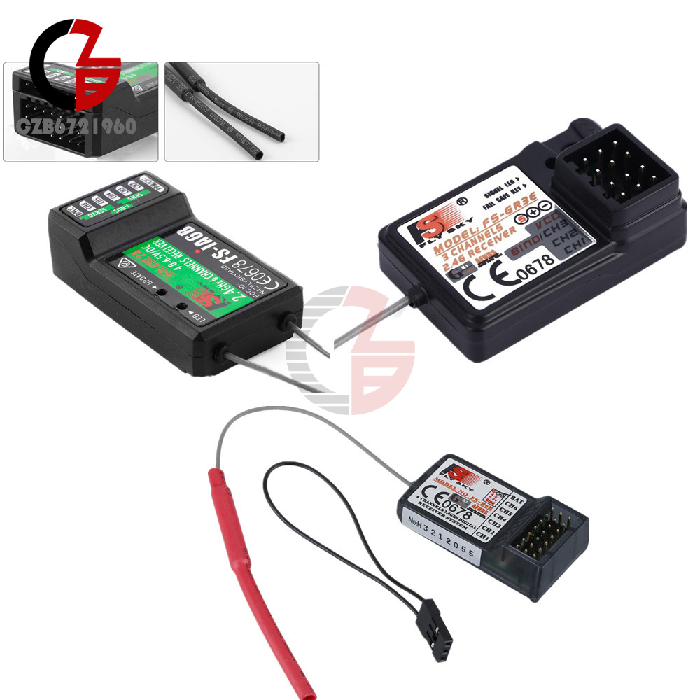 Flysky FS-iA6B/FS-R6B/FS-GR3E 3/6-CH Receiver PPM Output 2.4G for ...