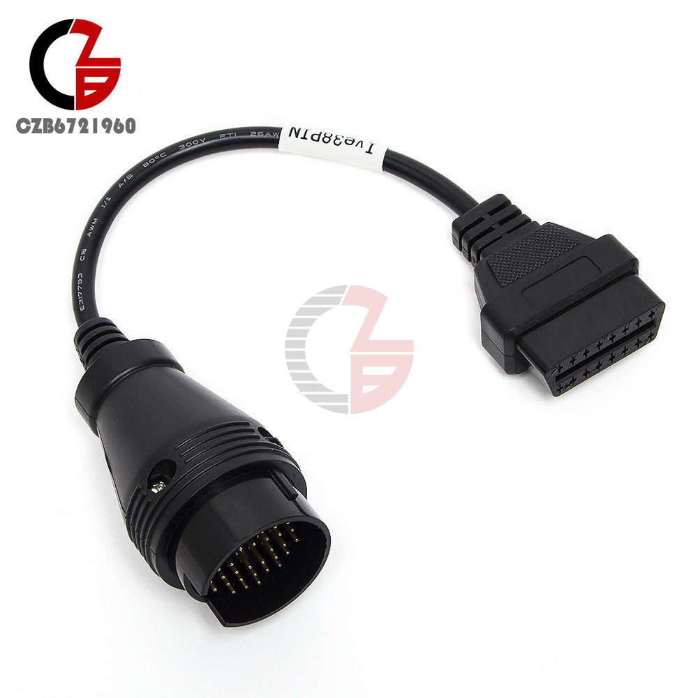 For Mercedes Benz 38 Pin to OBDⅡOBD2 16 Pin Diagnostic Adapter ...