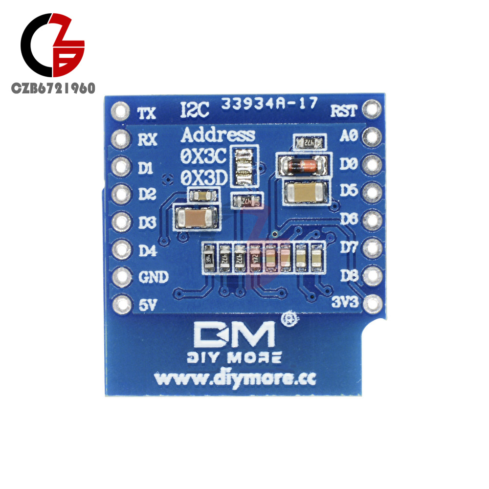 Wemos D1 Mini OLED Display SSD1306 64x48 0.66" Schild F/ESP8266 Arduino ...