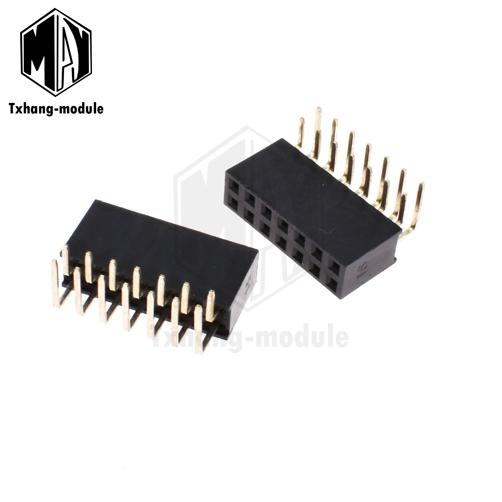 Pin Header 2.54mm Single/Double Row Right Angle Male/Female 3-40P ...