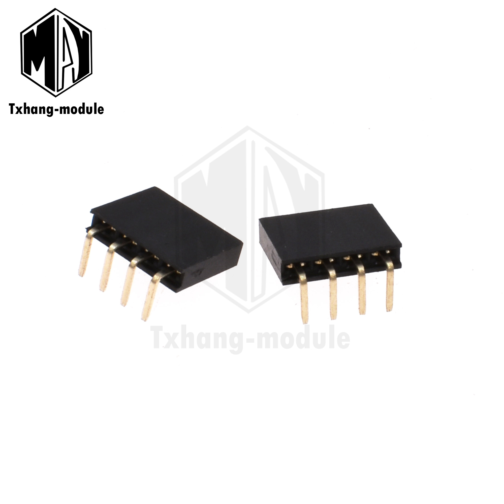 Pin Header 2.54mm Single/Double Row Right Angle Male/Female 3-40P ...