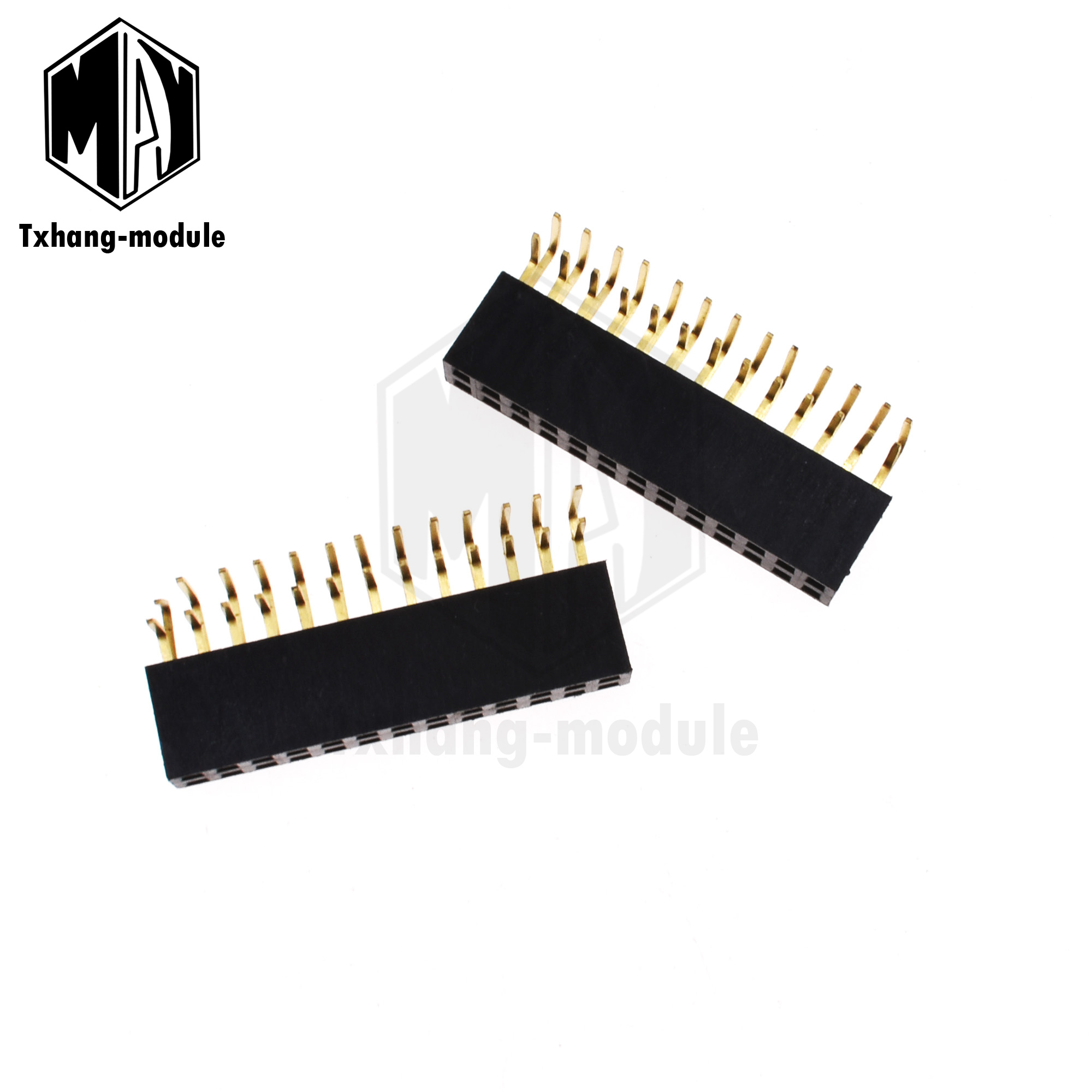 Pin Header 2.54mm Single/Double Row Right Angle Male/Female 3-40P ...