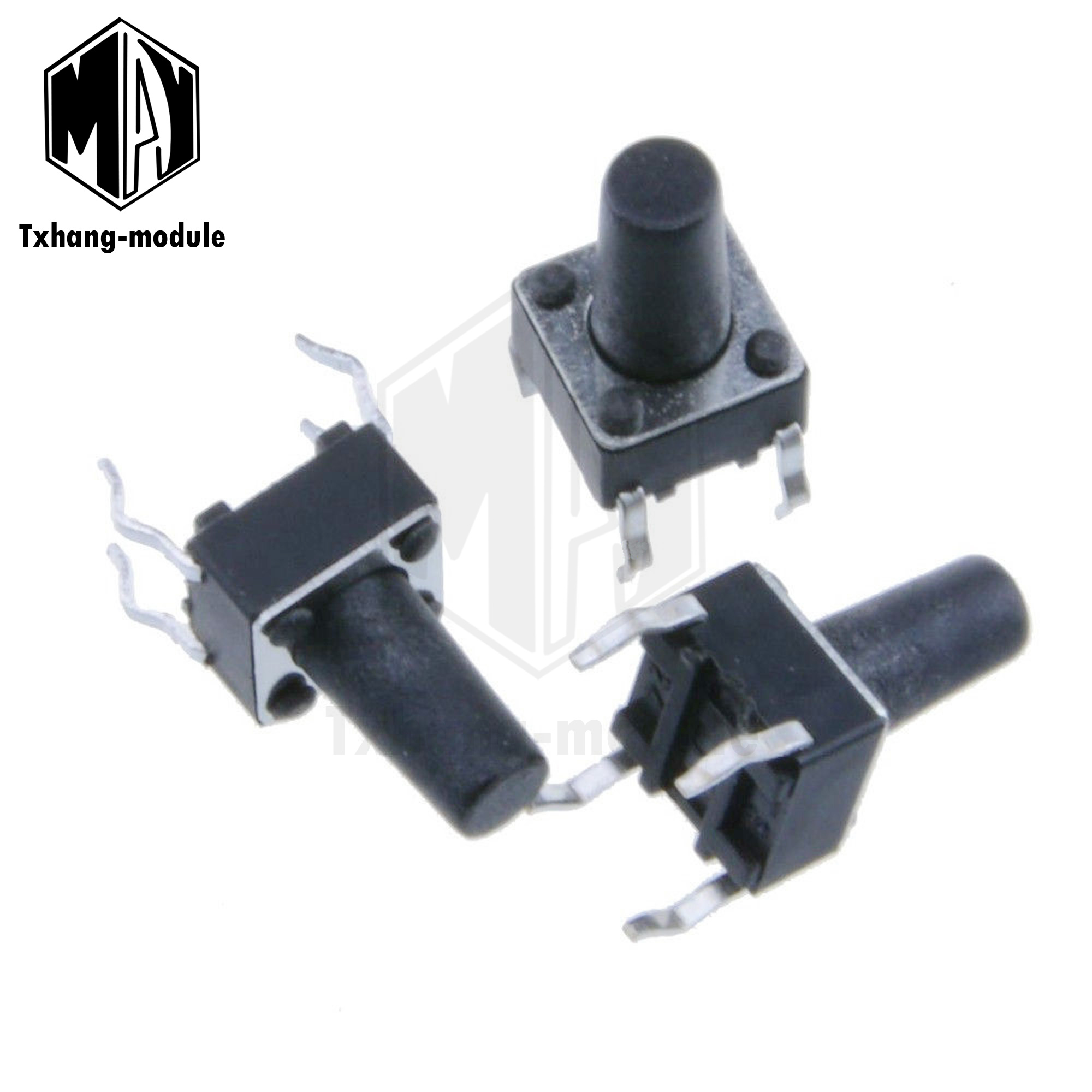 SMD/DIP Push Button Micro Switch Tact 3X6X2.5mm-6X6X17mm 2/4/5 pin new ...