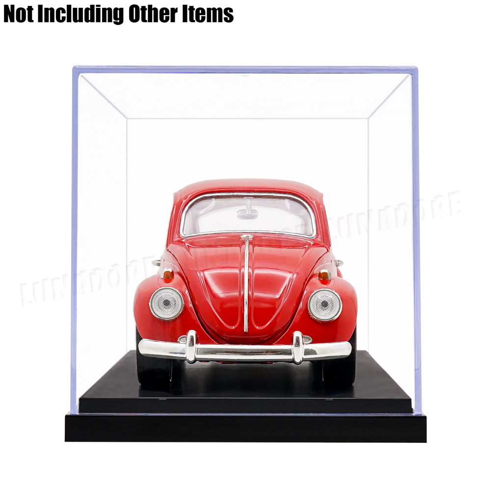 UK 26cm L Clear Acrylic Perspex Display Box Case Plastic Base Dustproof ...