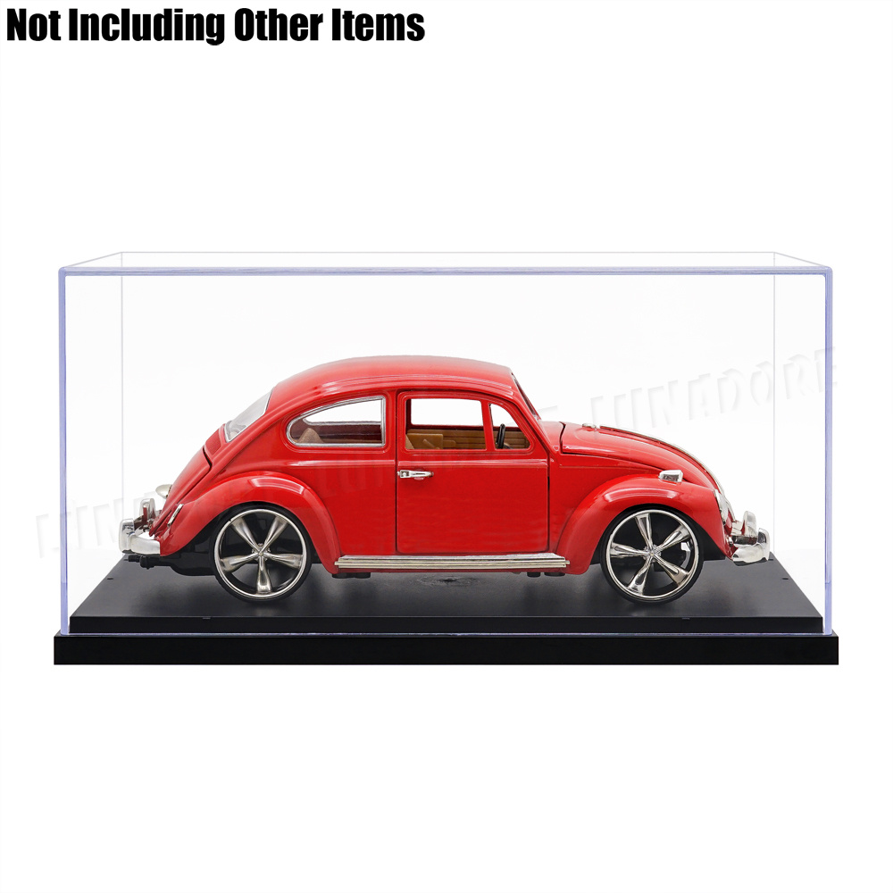 UK 26cm L Clear Acrylic Perspex Display Box Case Plastic Base Dustproof ...