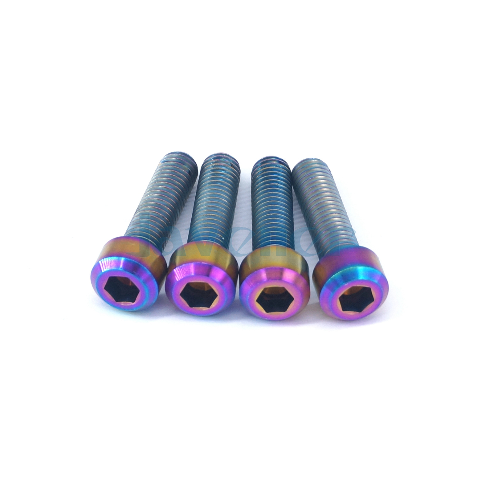 4PCS M8 15mm To 55mm GR5 Titanium Hex Socket Cap Head Bolts For ...