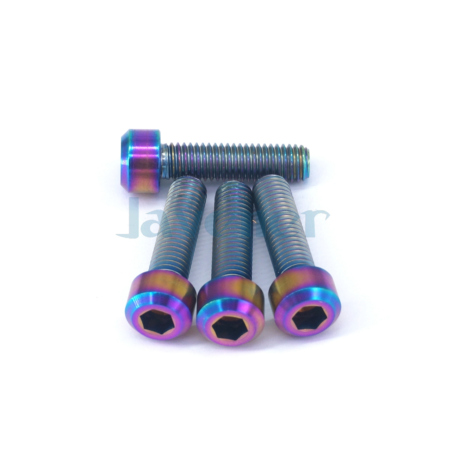 4PCS M8 15mm To 55mm GR5 Titanium Hex Socket Cap Head Bolts For ...