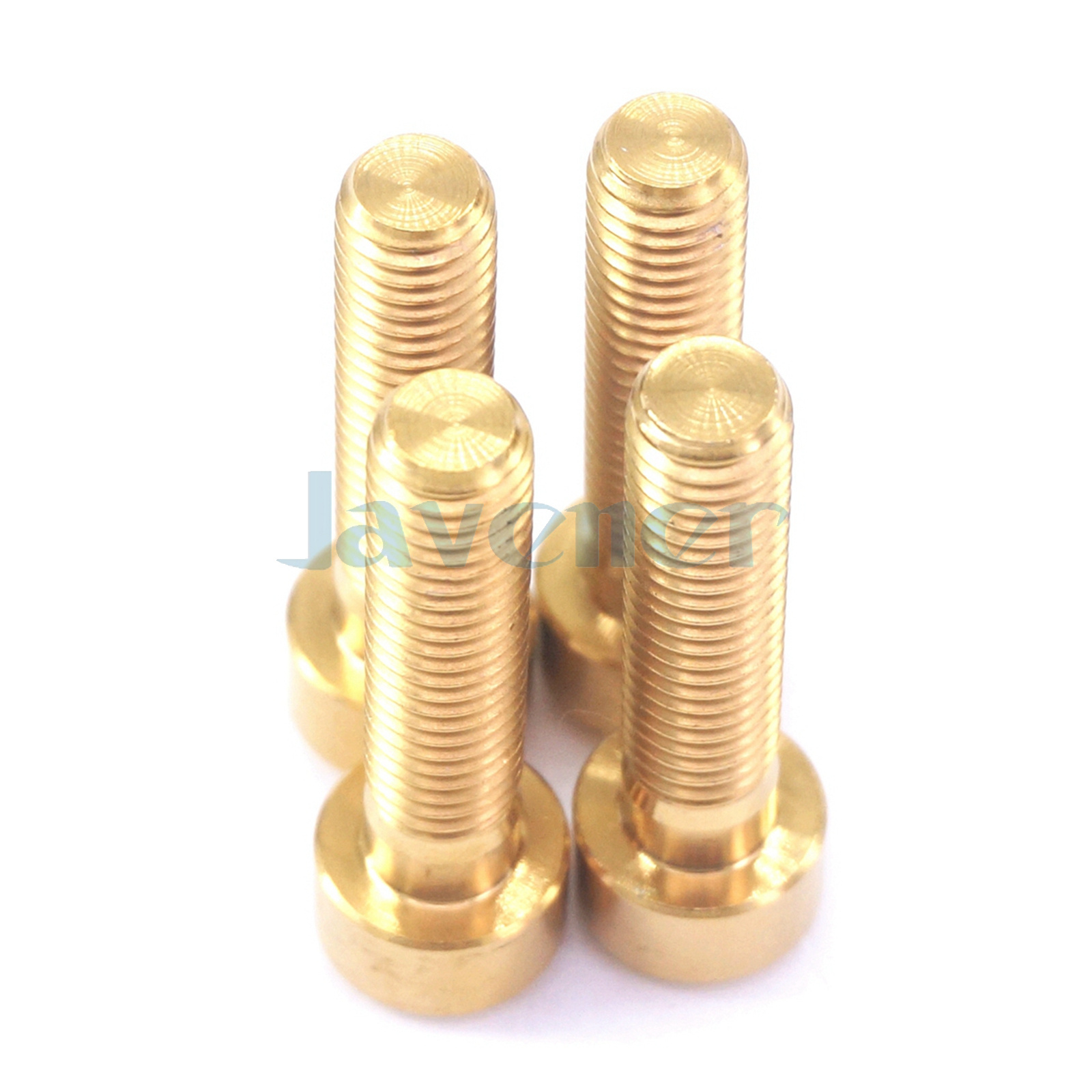 4PCS M8 15mm To 55mm GR5 Titanium Hex Socket Cap Head Bolts For ...