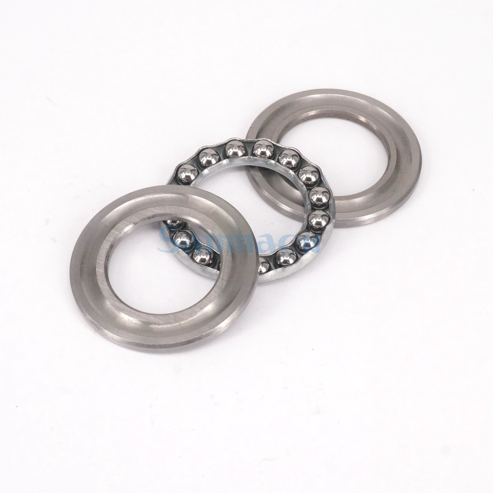 I/D 10mm To 30mm Axial Ball Thrust Bearing Set(2 Steel Races + 1 Cage ...