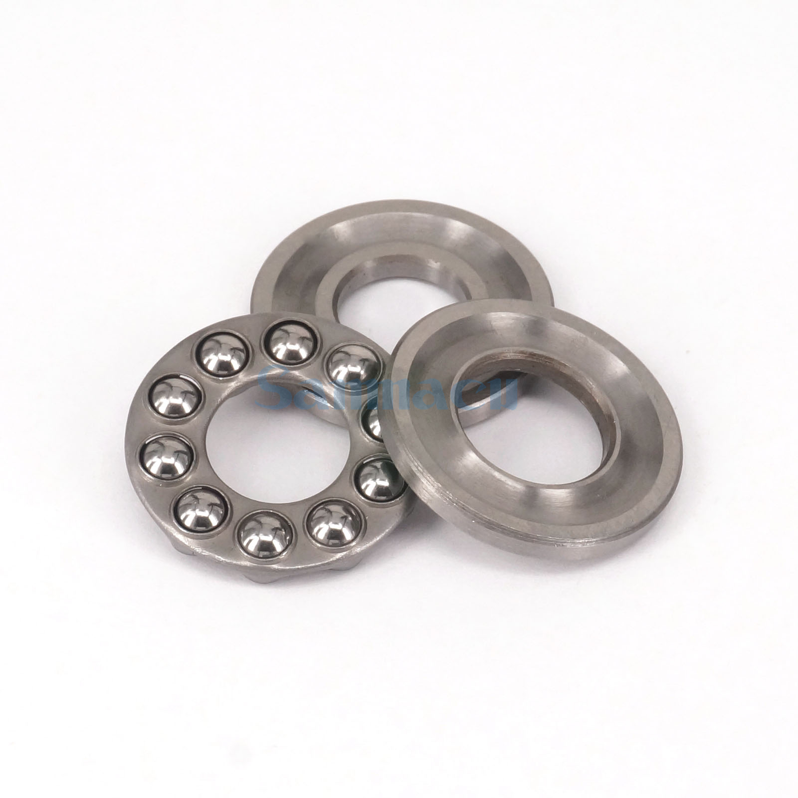 I/D 10mm To 30mm Axial Ball Thrust Bearing Set(2 Steel Races + 1 Cage ...