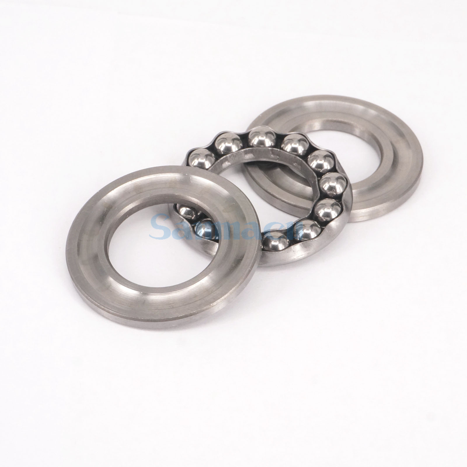 I/D 10mm To 30mm Axial Ball Thrust Bearing Set(2 Steel Races + 1 Cage ...