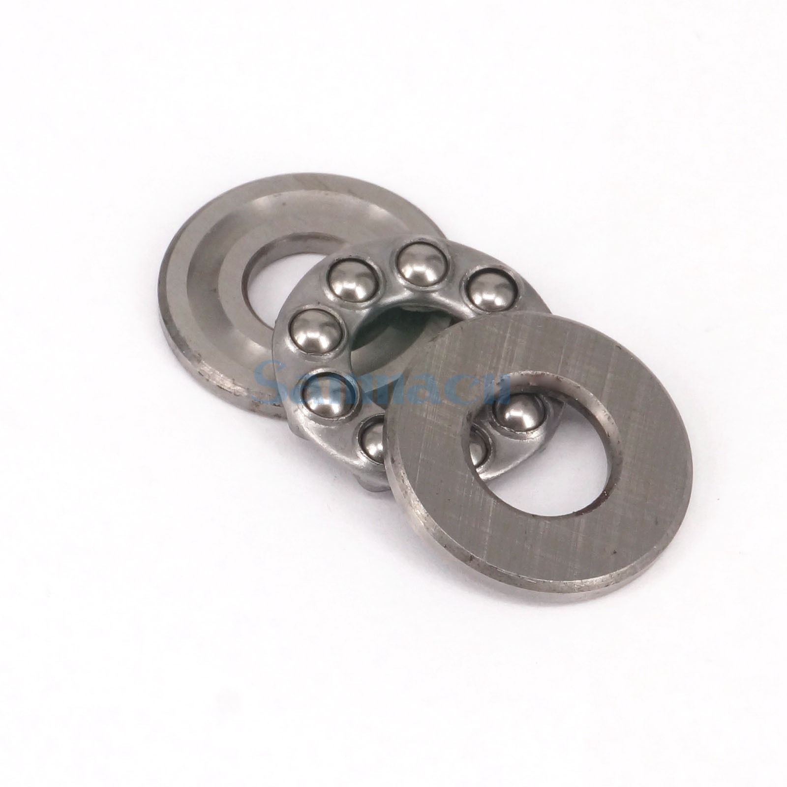 I/D 10mm To 30mm Axial Ball Thrust Bearing Set(2 Steel Races + 1 Cage ...