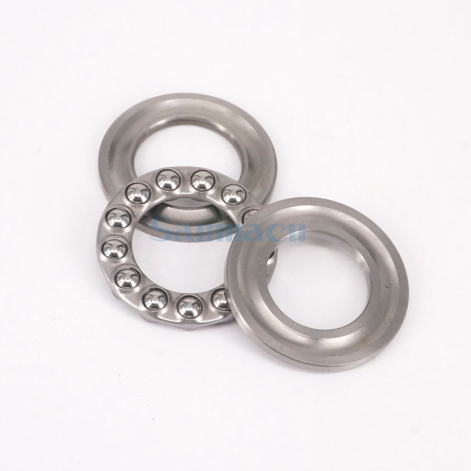 I/D 10mm To 30mm Axial Ball Thrust Bearing Set(2 Steel Races + 1 Cage ...