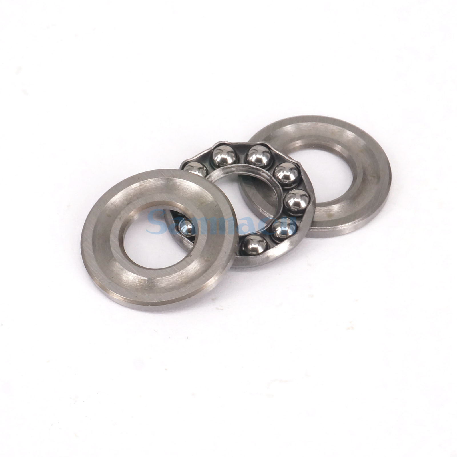I/D 10mm To 30mm Axial Ball Thrust Bearing Set(2 Steel Races + 1 Cage ...