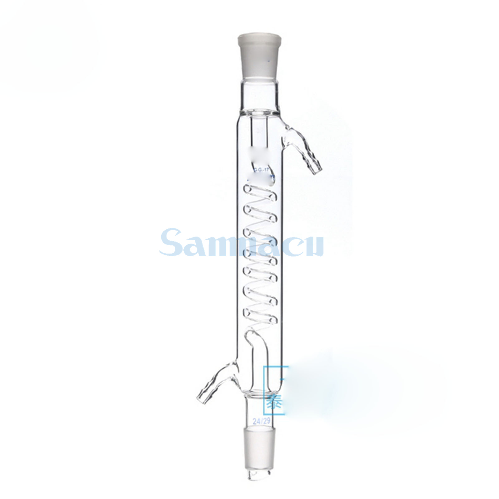 200-600mm 19/26 24/29 Joint Graham Condenser Coil Glass Condenser Lab ...