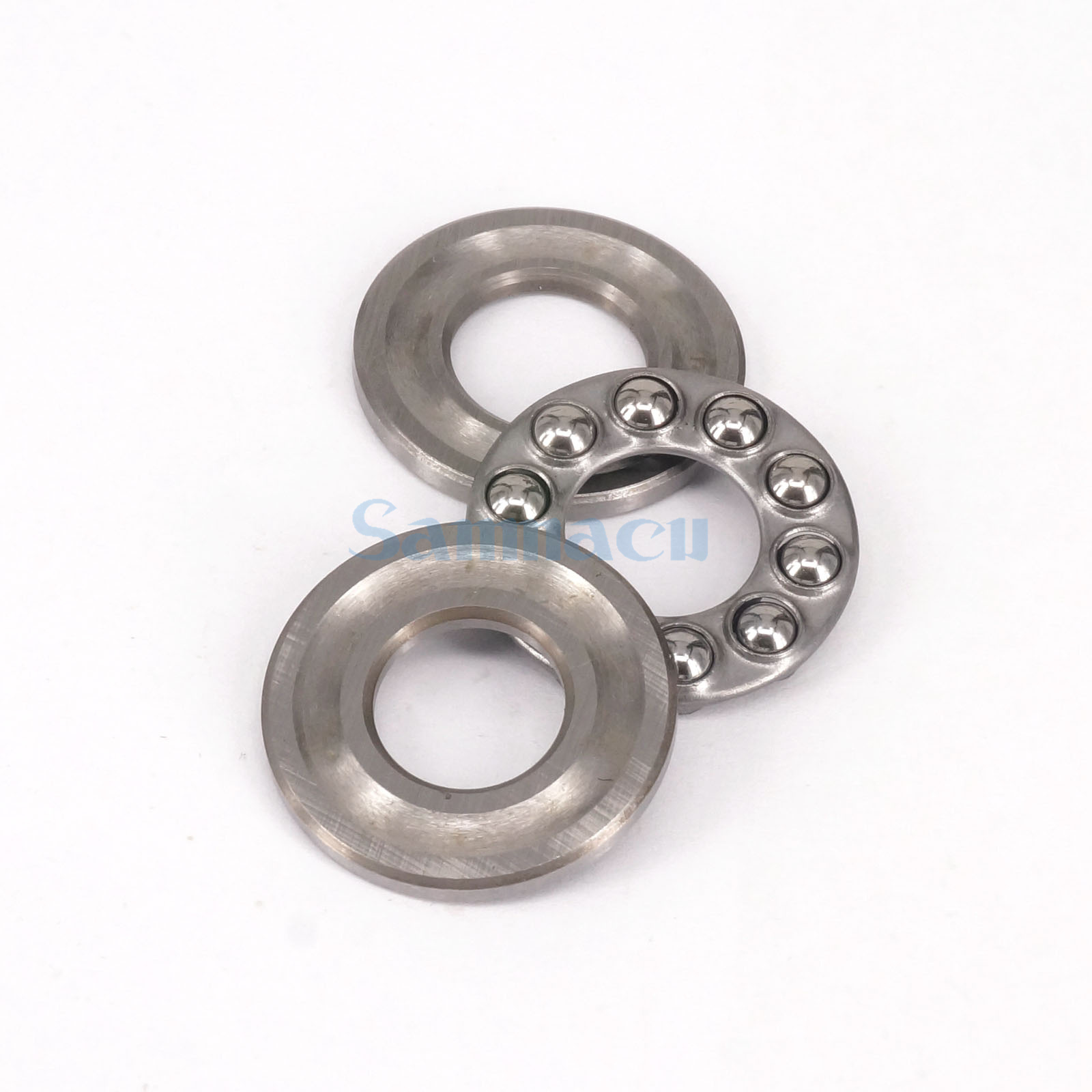 I/D 10mm To 30mm Axial Ball Thrust Bearing Set(2 Steel Races + 1 Cage ...