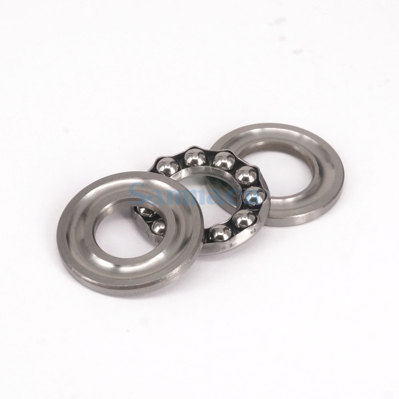 I/D 10mm To 30mm Axial Ball Thrust Bearing Set(2 Steel Races + 1 Cage ...