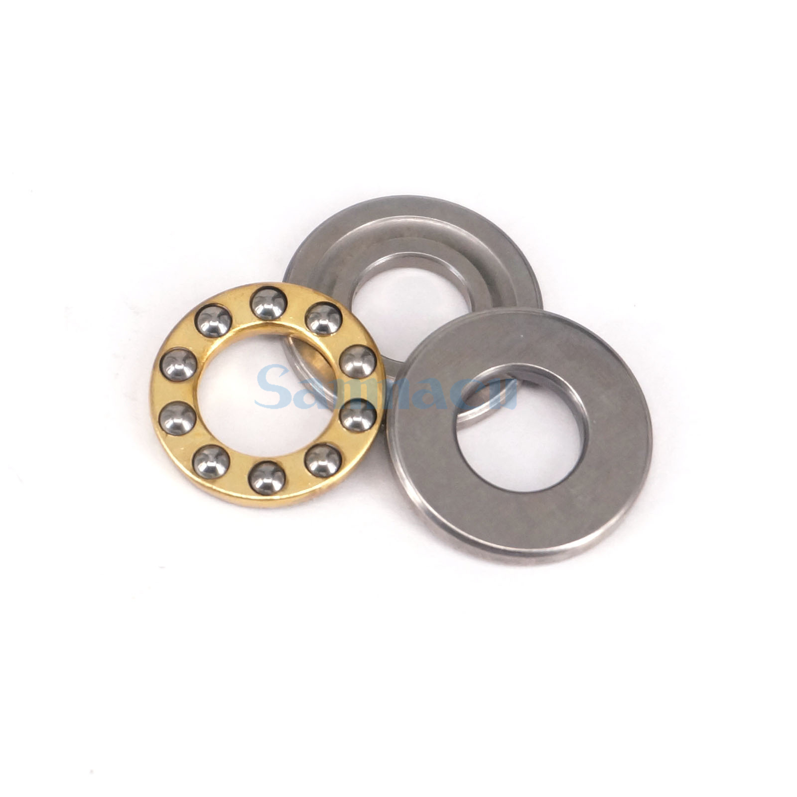 10pcs I/D 3mm To 10mm Miniature Axial Ball Flat Washers Thrust Bearings ...