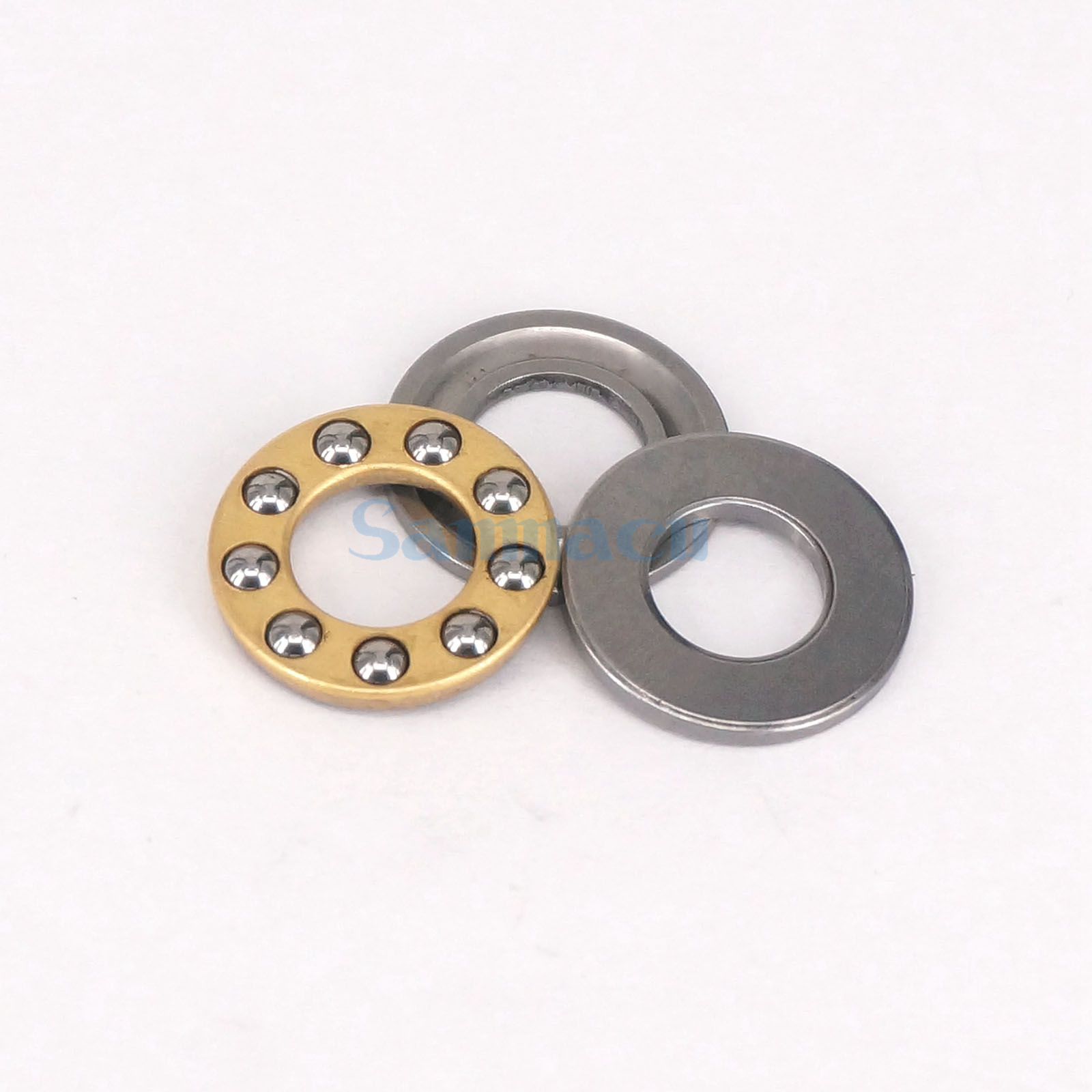 10pcs I/D 3mm To 10mm Miniature Axial Ball Flat Washers Thrust Bearings ...