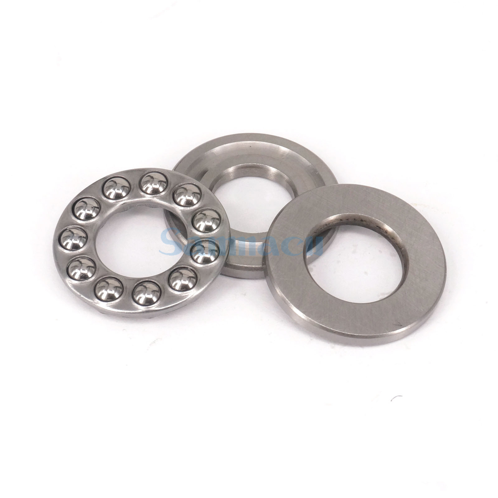 I/D 10mm To 30mm Axial Ball Thrust Bearing Set(2 Steel Races + 1 Cage ...