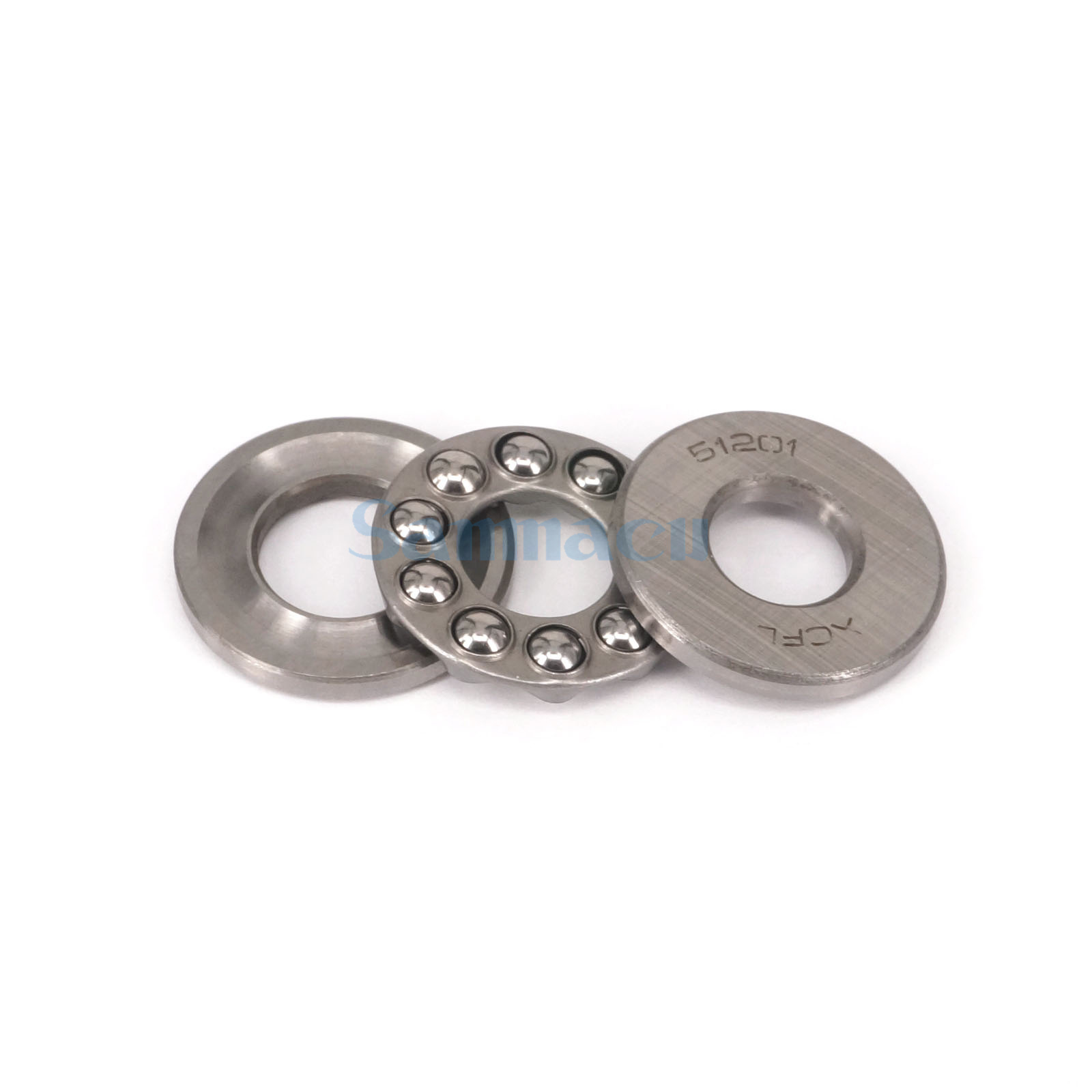 I/D 10mm To 30mm Axial Ball Thrust Bearing Set(2 Steel Races + 1 Cage ...
