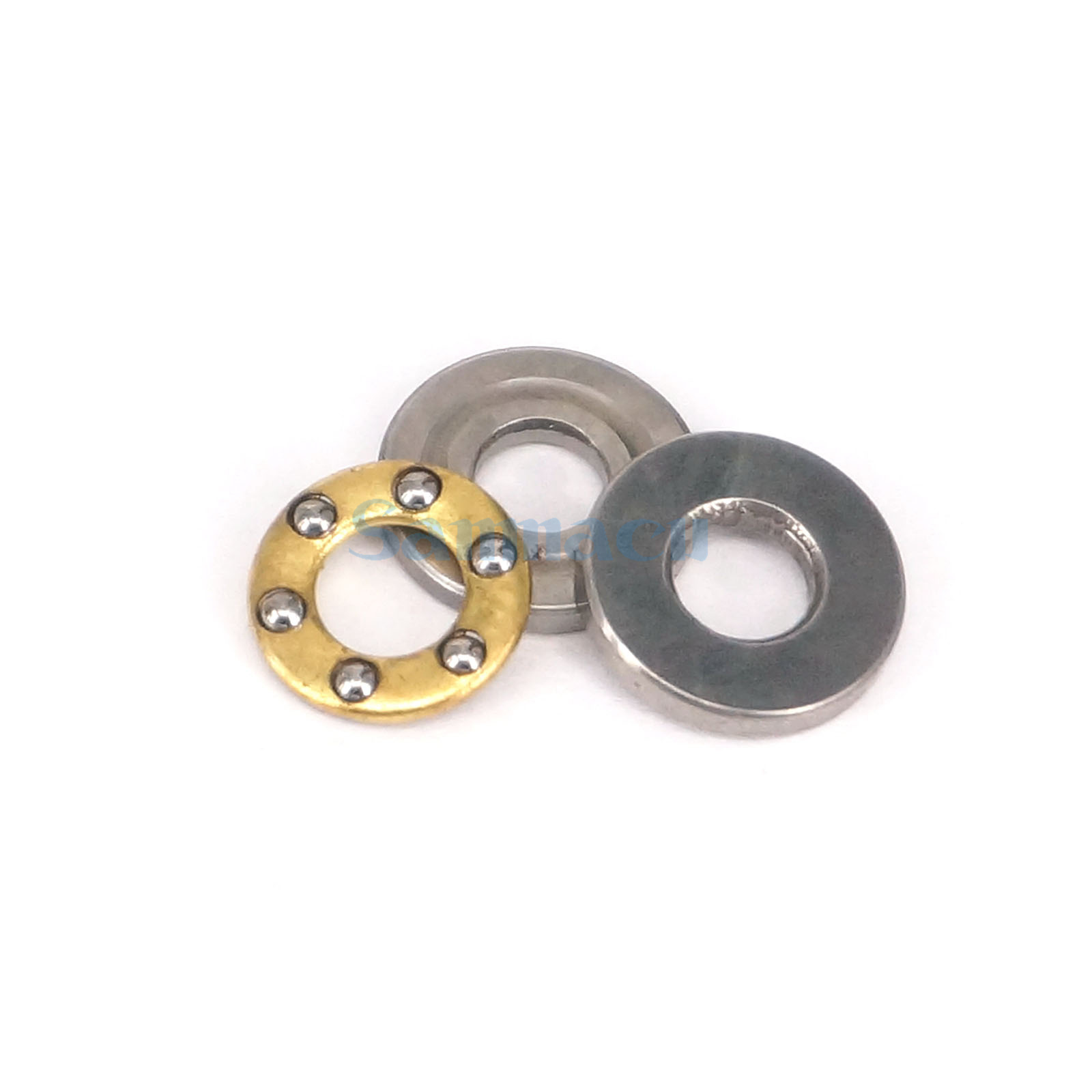 10pcs I/D 3mm To 10mm Miniature Axial Ball Flat Washers Thrust Bearings ...